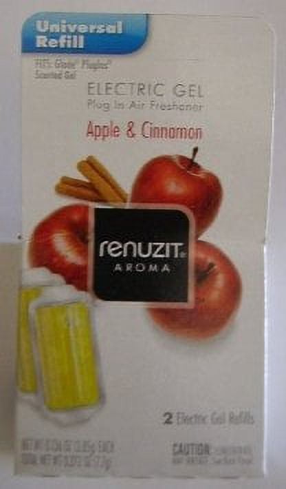 Renuzit Gel Electric Air Freshener Refill, Apple and Cinnamon, .27 ...