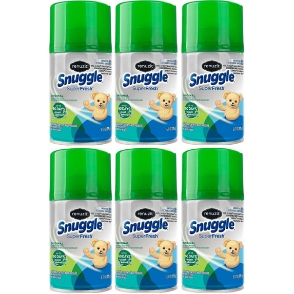 Renuzit Snuggle Super Fresh Original Spray Refill, 6.17oz, 6 Pack ...