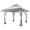 Renwick 13×13 Ft Pop Up Gazebo Tent with Four Mesh Sidewalls, Light ...