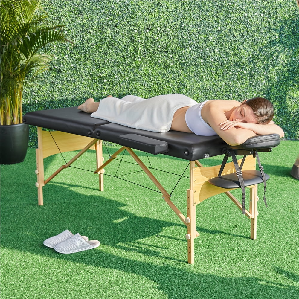 Renwick 2 Sectional Portable Massage Bed - Adjustable Height - Walmart.com