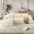 Renwick 3 Seat Modular Sectional Sofa with 2 Armrests & 3 Detachable ...