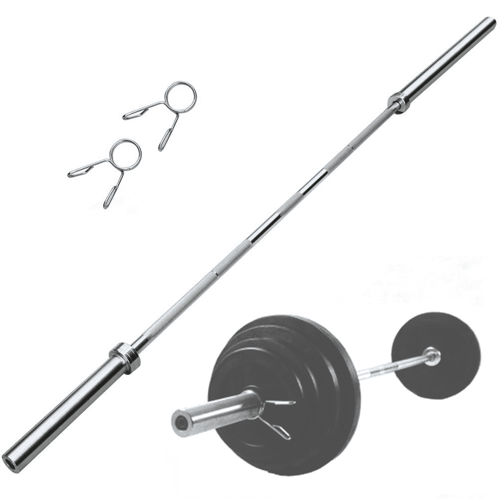 Renwick 7FT Chrome Olympic Barbell Bar Weight Lifting Gym Workout 35lb ...
