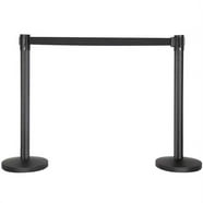 Costway 6Pcs Stanchion Posts, Queue Pole with Retractable Red Belt ...