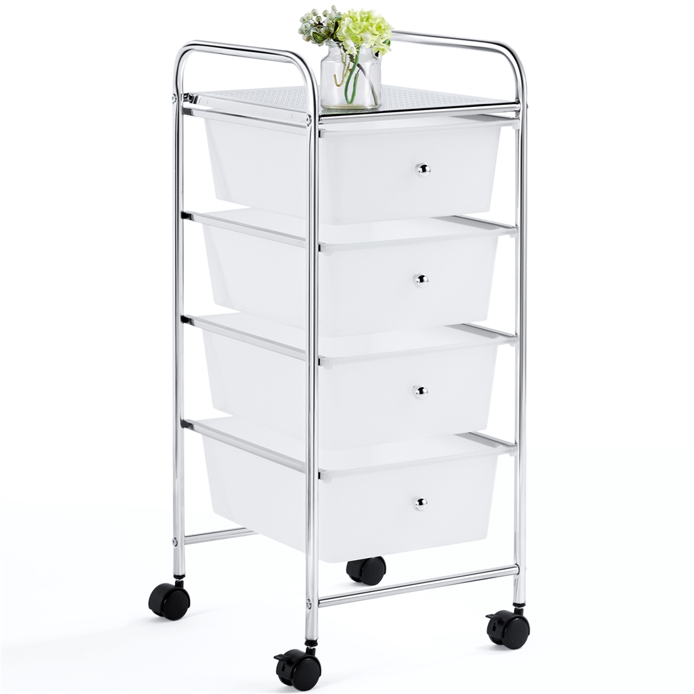 Simply Tidy Essex Home or Office Rolling Cart with Storage Drawers ...