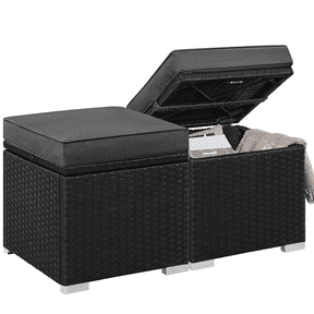 Rattan Ottomans With Storage