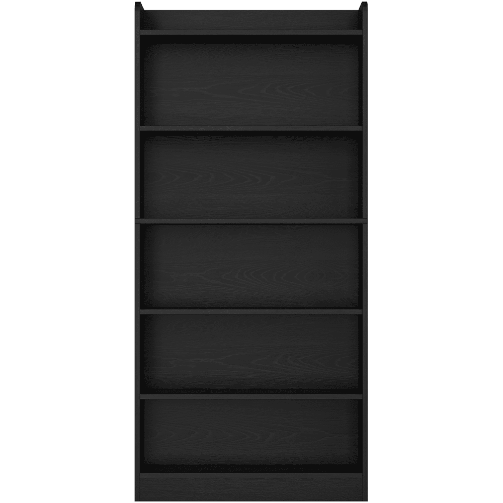 Renwick Wooden 6 Layer Modern Open Shelf Bookcase with Top Compartment ...
