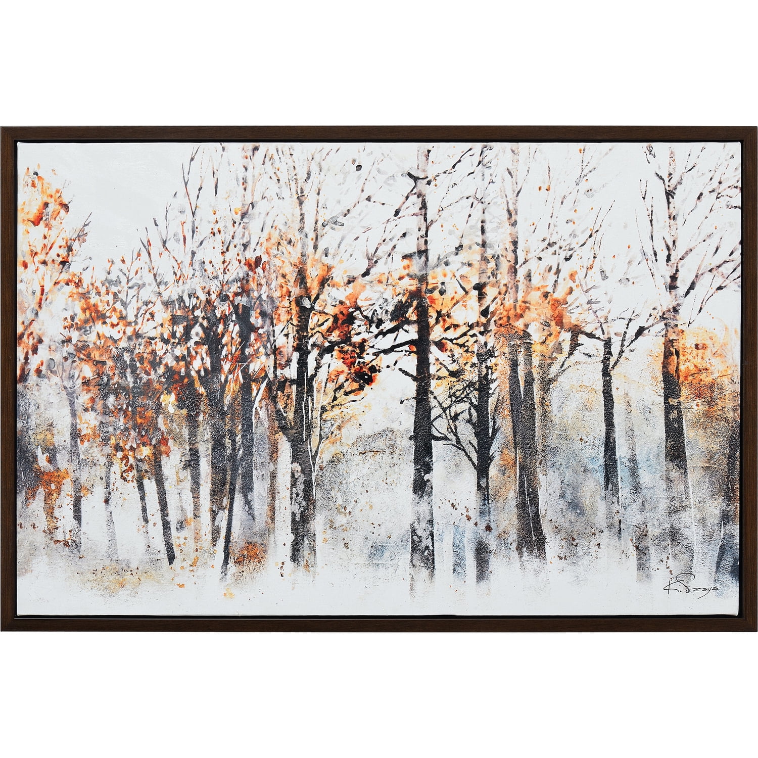 Renwil Rainn Rectangular Canvas wrapped Wall Art - Walmart.com