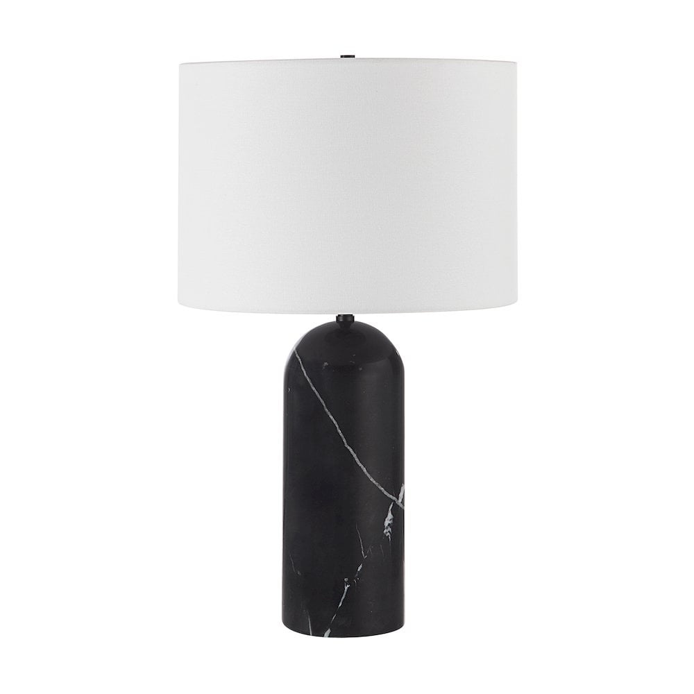 Renwil Tyne 25" Tall Powder Coated Matte Black Iron Table Lamp With ...