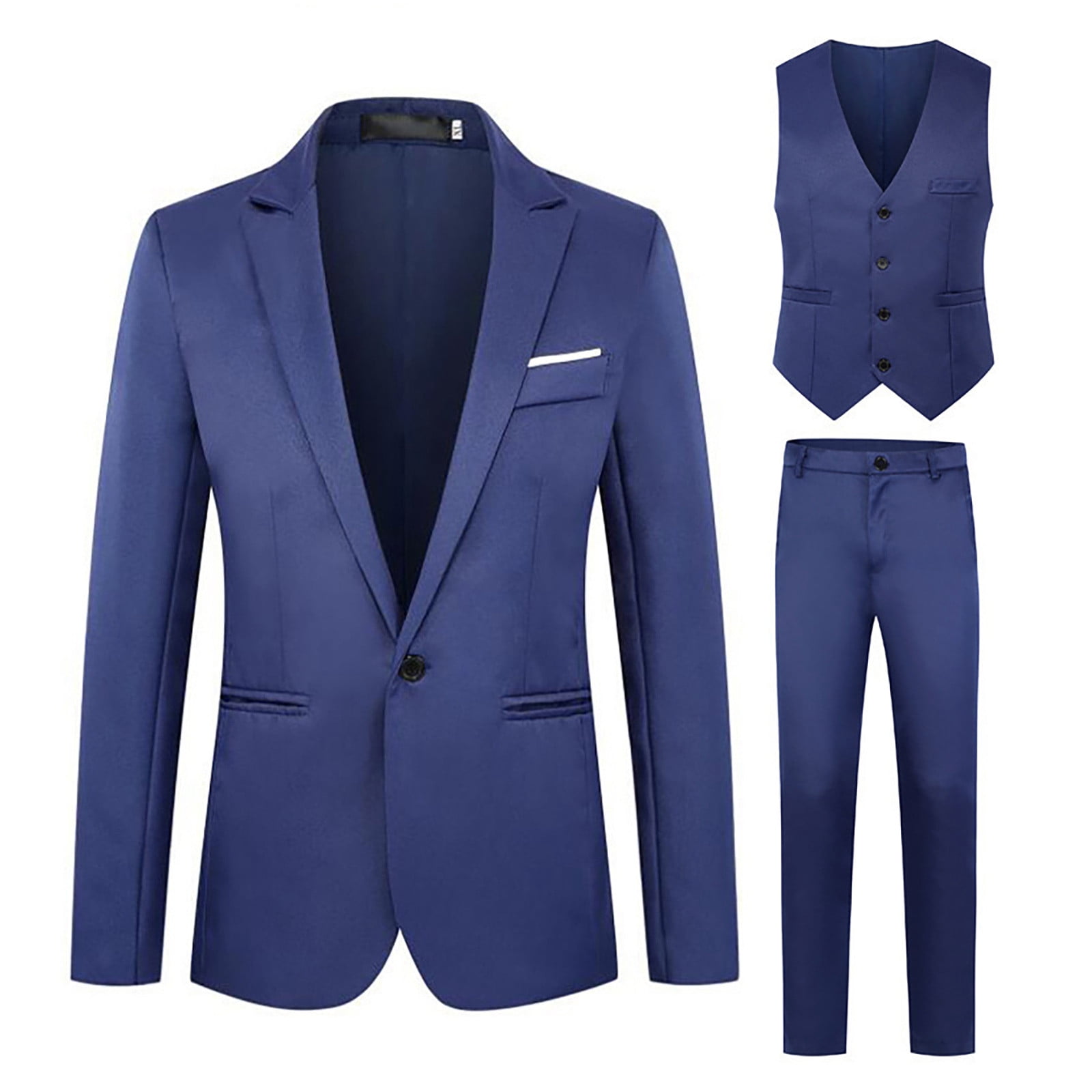 Renxiaooo Men's Business New And Fashion Slim Fit Color Classic Single ...