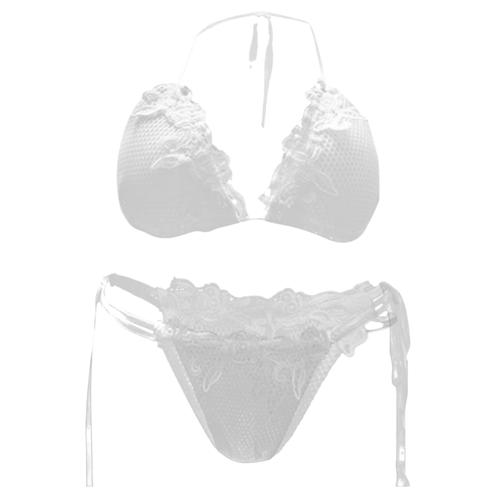 Renxiaooo New 2pcs Women Bikini Set Sexy Bra Swimsuit Push Up Swimwear Summer Bathing Suit