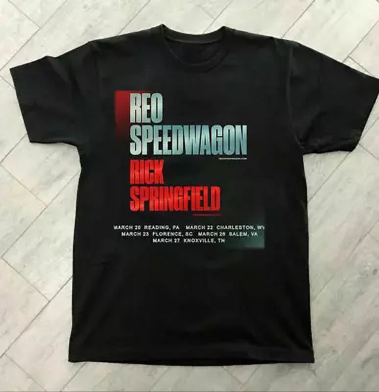Reo Speedwagon Rick Springfield Tour 2024 Gift For Fan S To 5xl T-shirt ...