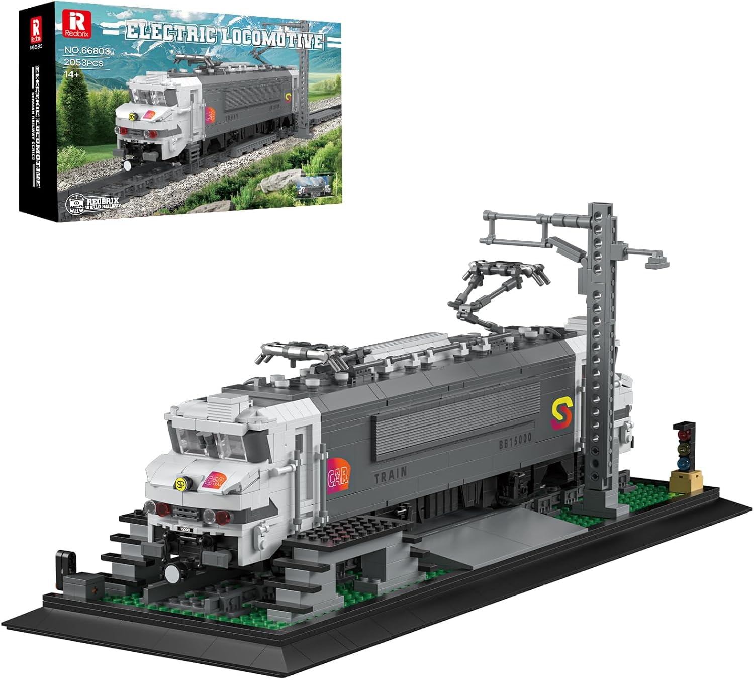 Reobrix Train Building Blocks Set 66803, France BR15000 Electric ...
