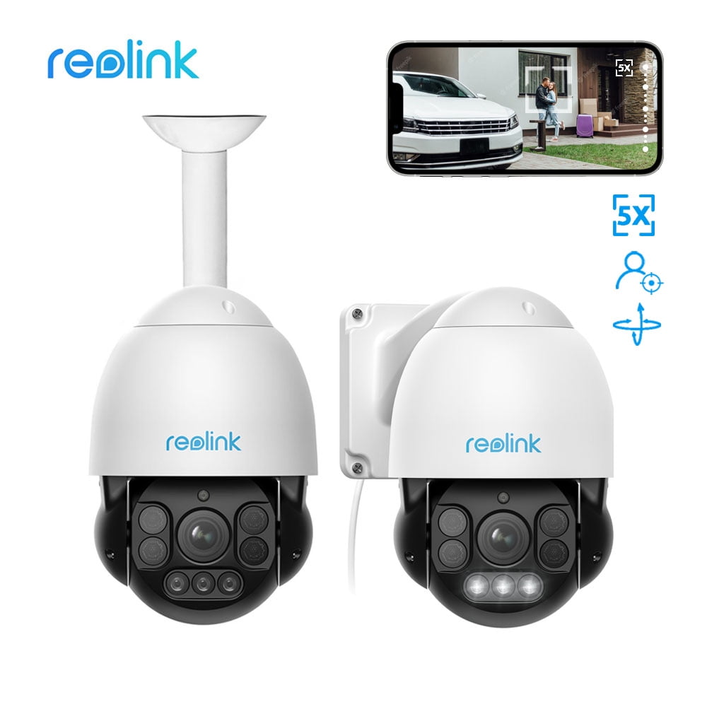Reolink 2pcs RLC-823A+Ceiling Bracket, 4K PTZ Outdoor PoE IP Camera Home Security Surveillance ...