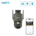 Reolink 4K 8MP 4G LTE Dual-Lens Battery Security Camera Auto-Zoom Track ...