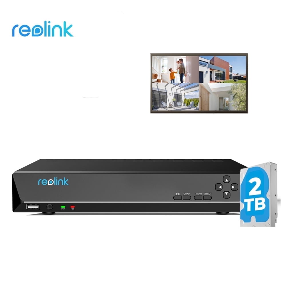 REOLINK 8 Channel 8MP PoE NVR Security Camera System, 4K/5MP/4MP/1080P ...