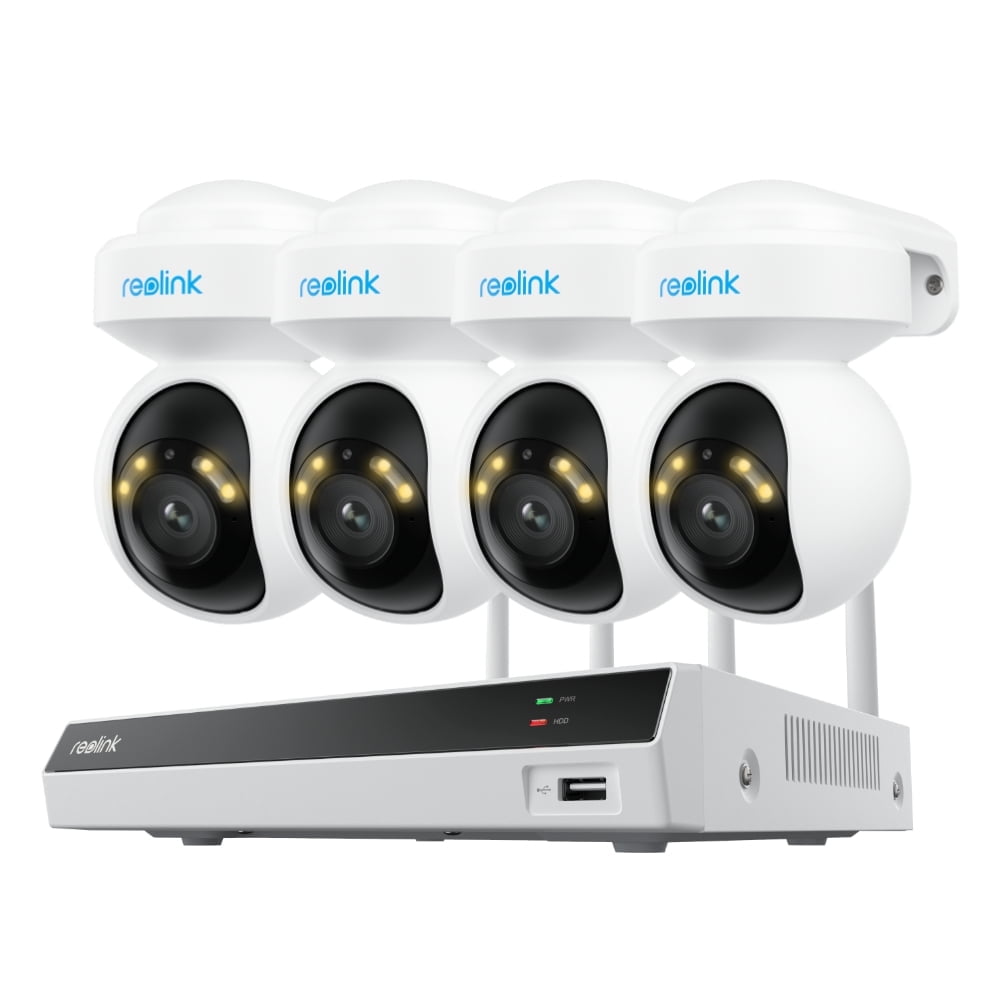 Reolink 4K Surveillance Wifi Camera System,4Pcs 8MP Auto-Track PT Cams ...
