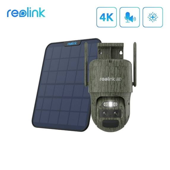 Reolink 4K 8MP Dual-Lens Wireless Security Camera, Motion Detect, Night ...