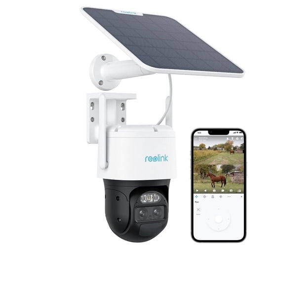 Reolink 4K TrackMix Dual-Lens Battery Security 4G LTE Camera Outdoor 6X ...