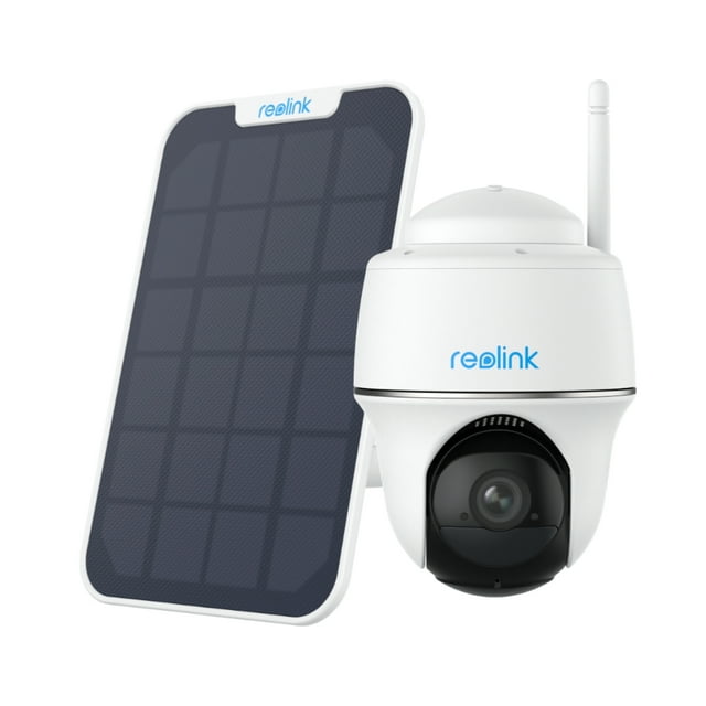 Reolink Argus PT Lite w/ 3W Solar Panel 3MP Wireless Pan & Tilt Battery Security Camera, Person ...