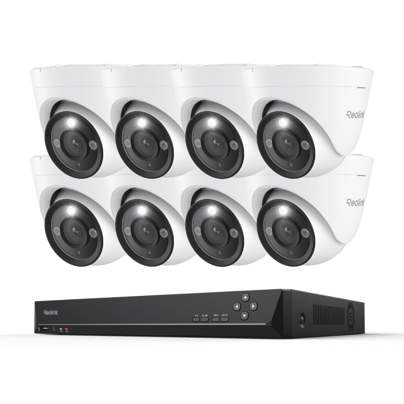 REOLINK RLK16-1200D8-A, 12MP PoE Security Camera System, 8pcs 12MP ...