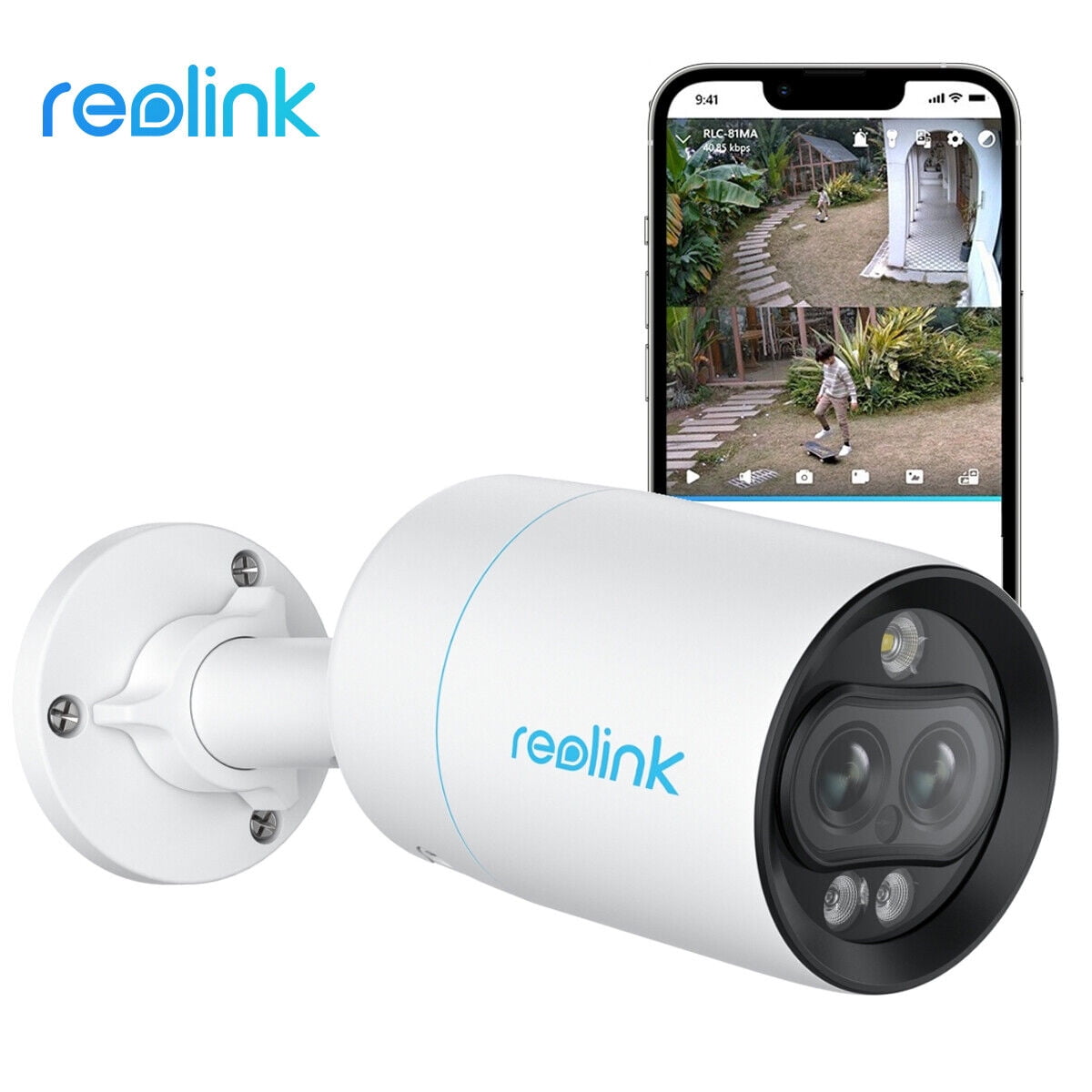 Reolink Dual View PoE Camera with 1x 4K Wide-Angle Lens and 1x 3MP ...
