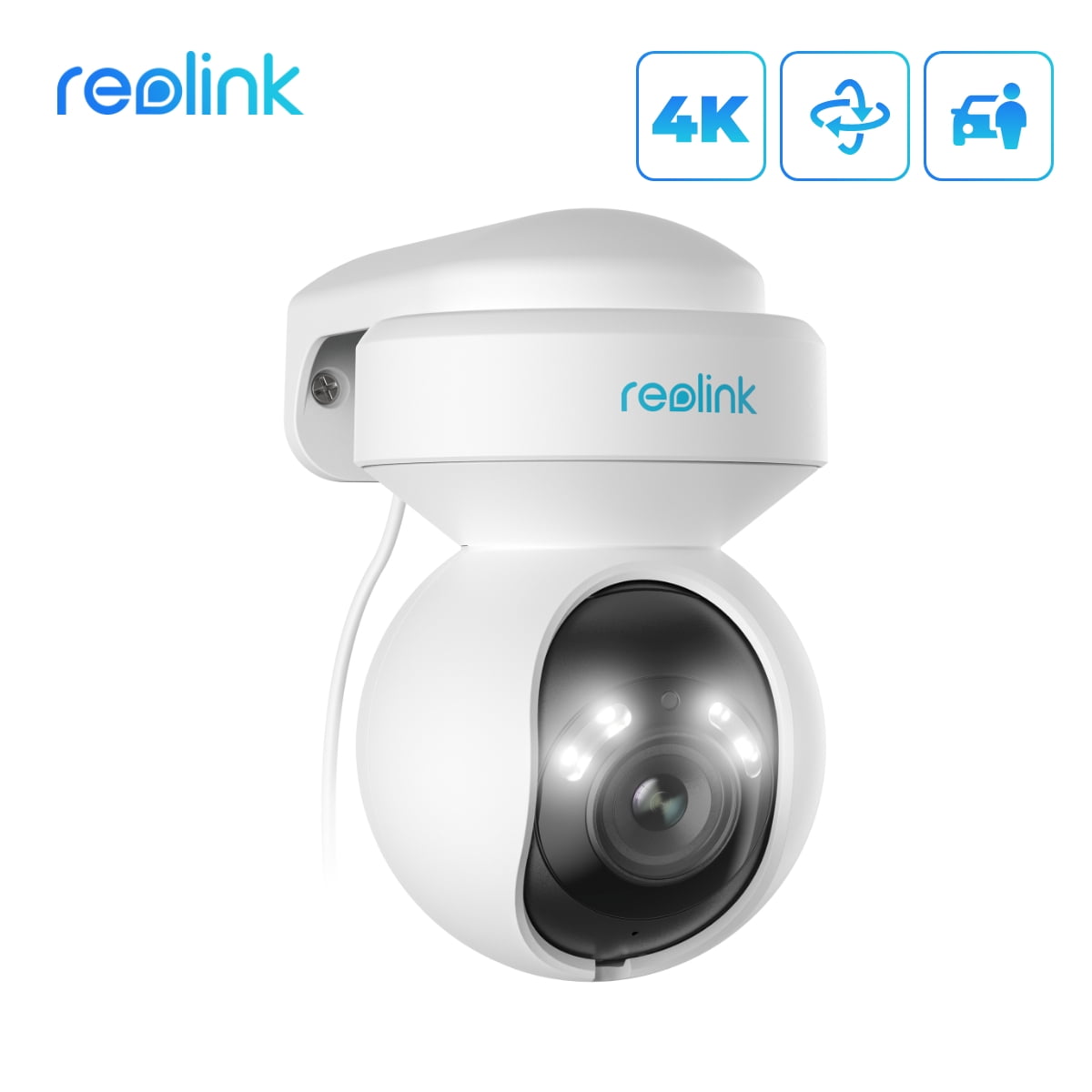 Reolink E1 Outdoor Series 4K 8MP Smart PTZ Wi-Fi 6 Camera Auto Tracking ...
