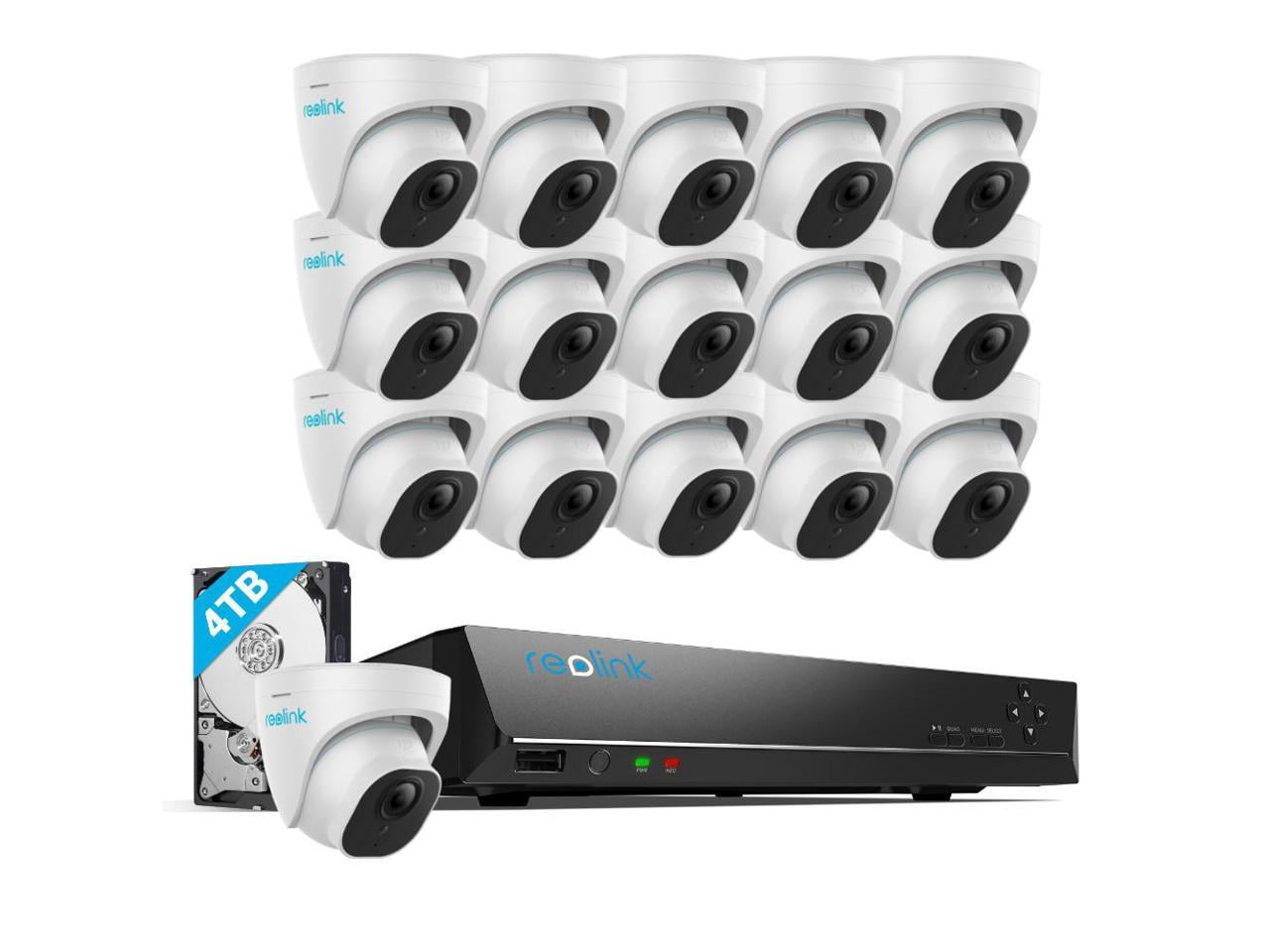 Reolink RLK16-820D16-A, 4K 16CH Outdoor PoE Surveillance Camera System ...
