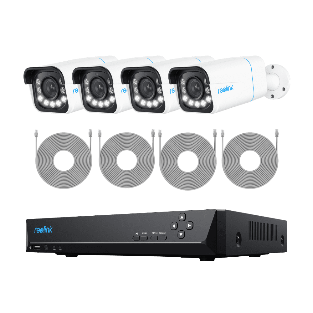 Reolink RLK8-811B4 4K 8MP HD Smart PoE Camera System with 5X Optical ...