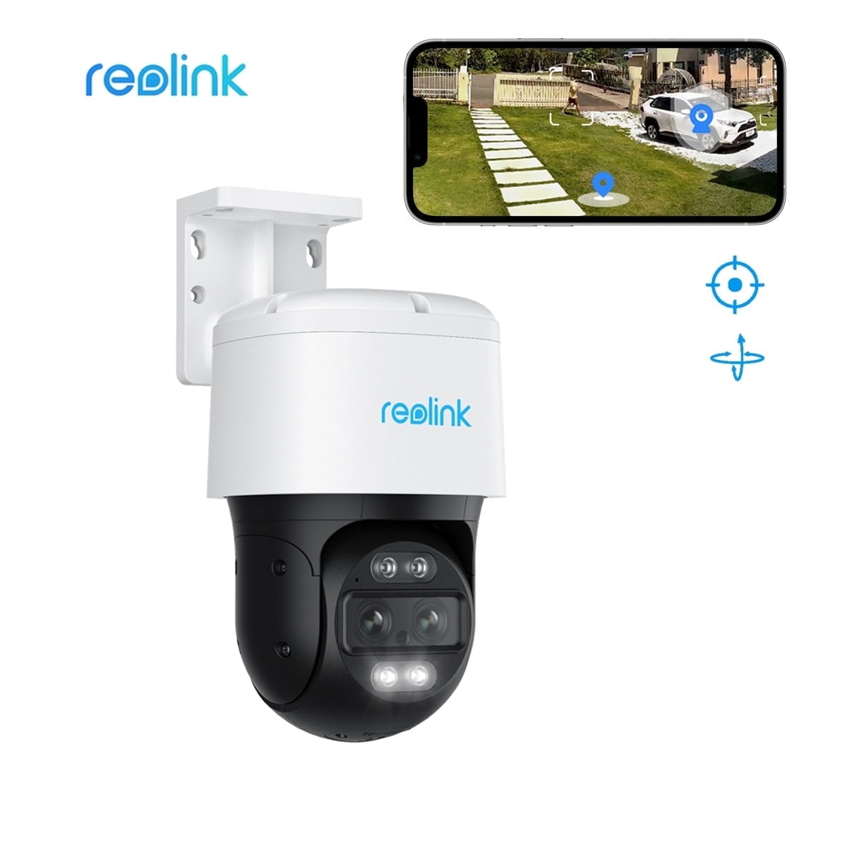 Reolink TrackMix 4K PTZ IP Camera, Dual-Lens, Auto-Track, 6X Hybrid ...