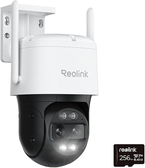 Reolink TrackMix WiFi 4K 8MP PTZ Wi-Fi 6 Dual-Lens Security Camera 6X ...