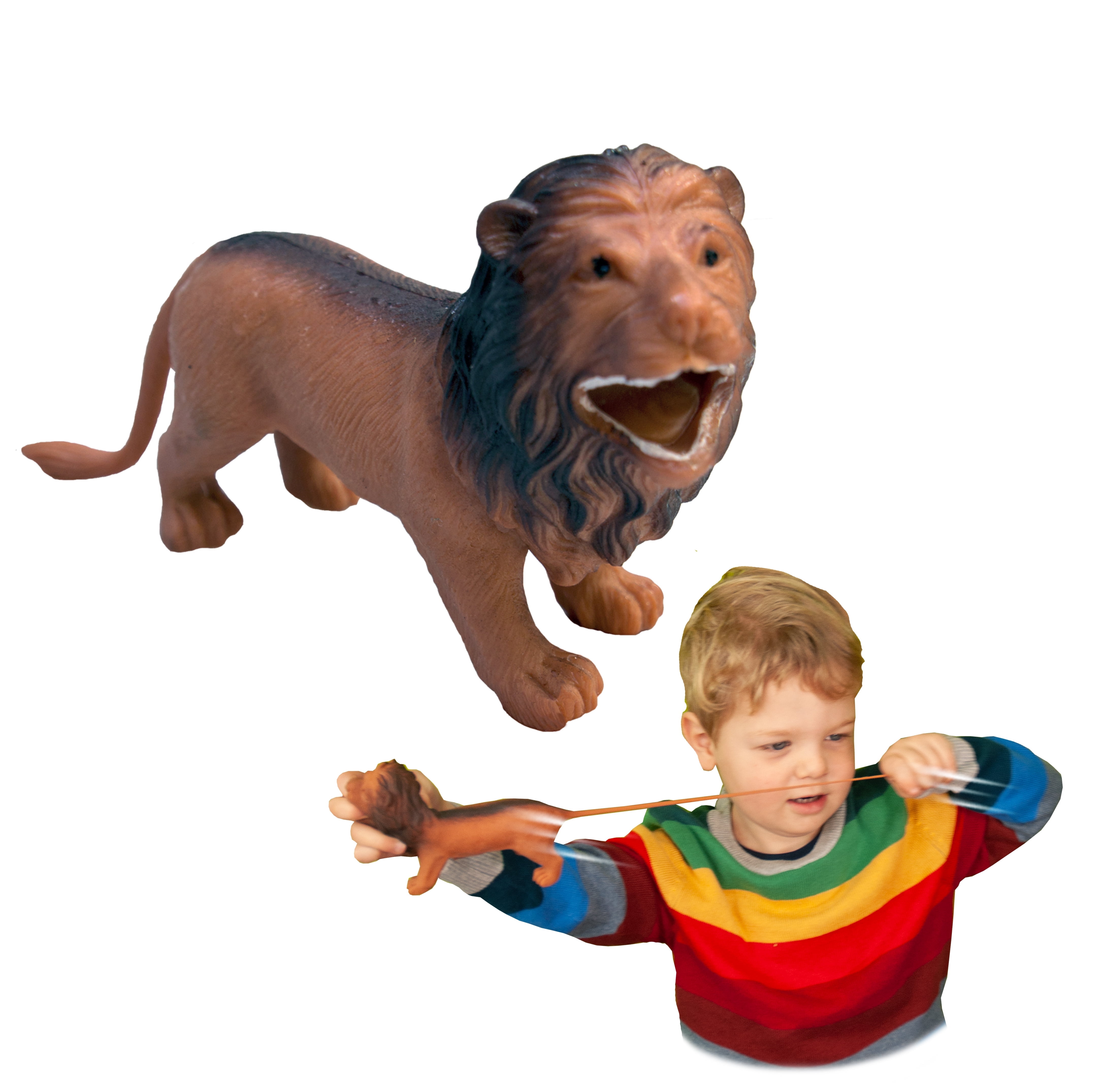 Rep Pals – Lion Stretchy Toy from Deluxebase Realistic Animal Replica ...