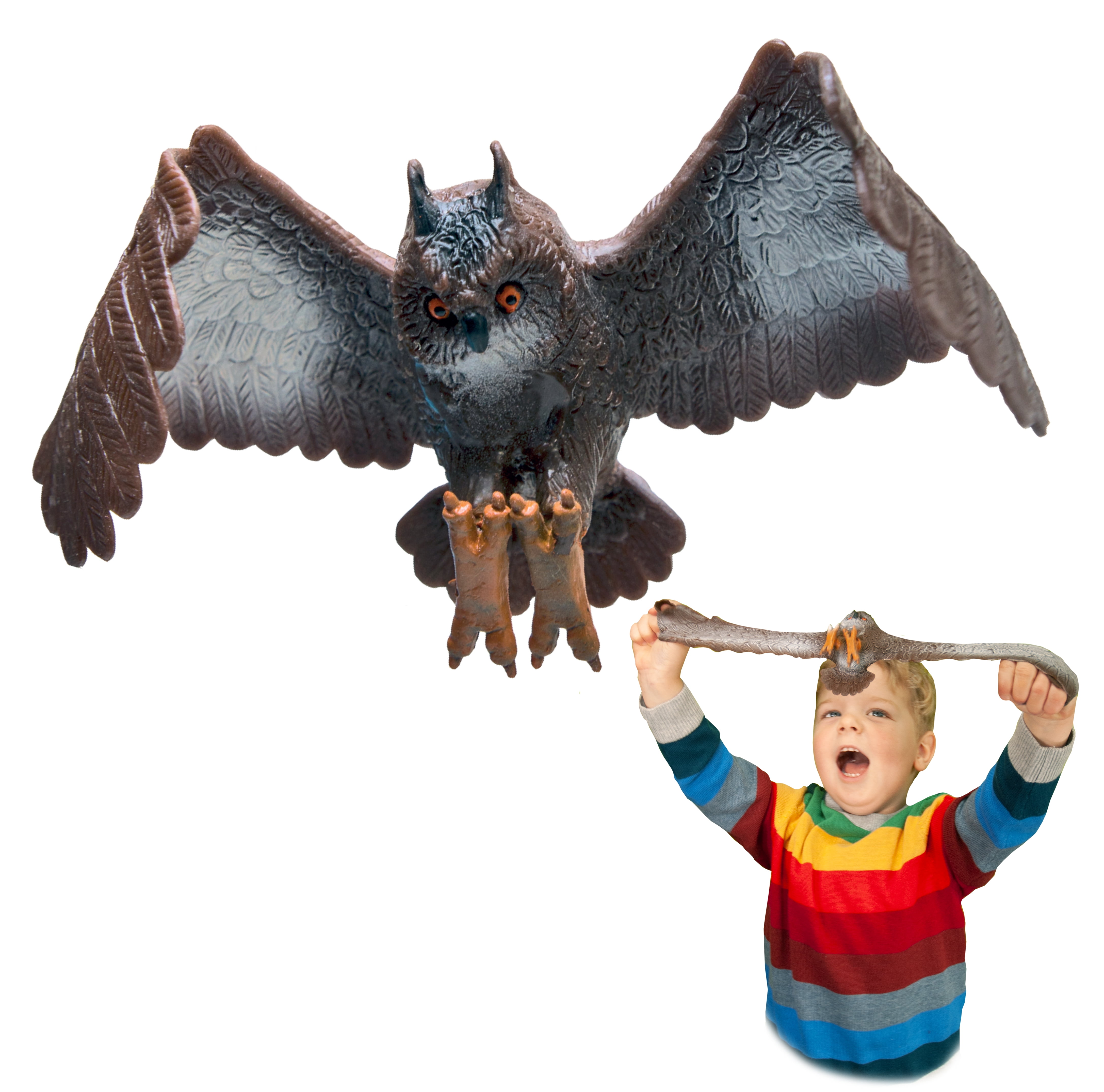 Deluxebase Rep Pals Long Eared Owl - Super Stretchy Sensory Toy for ...