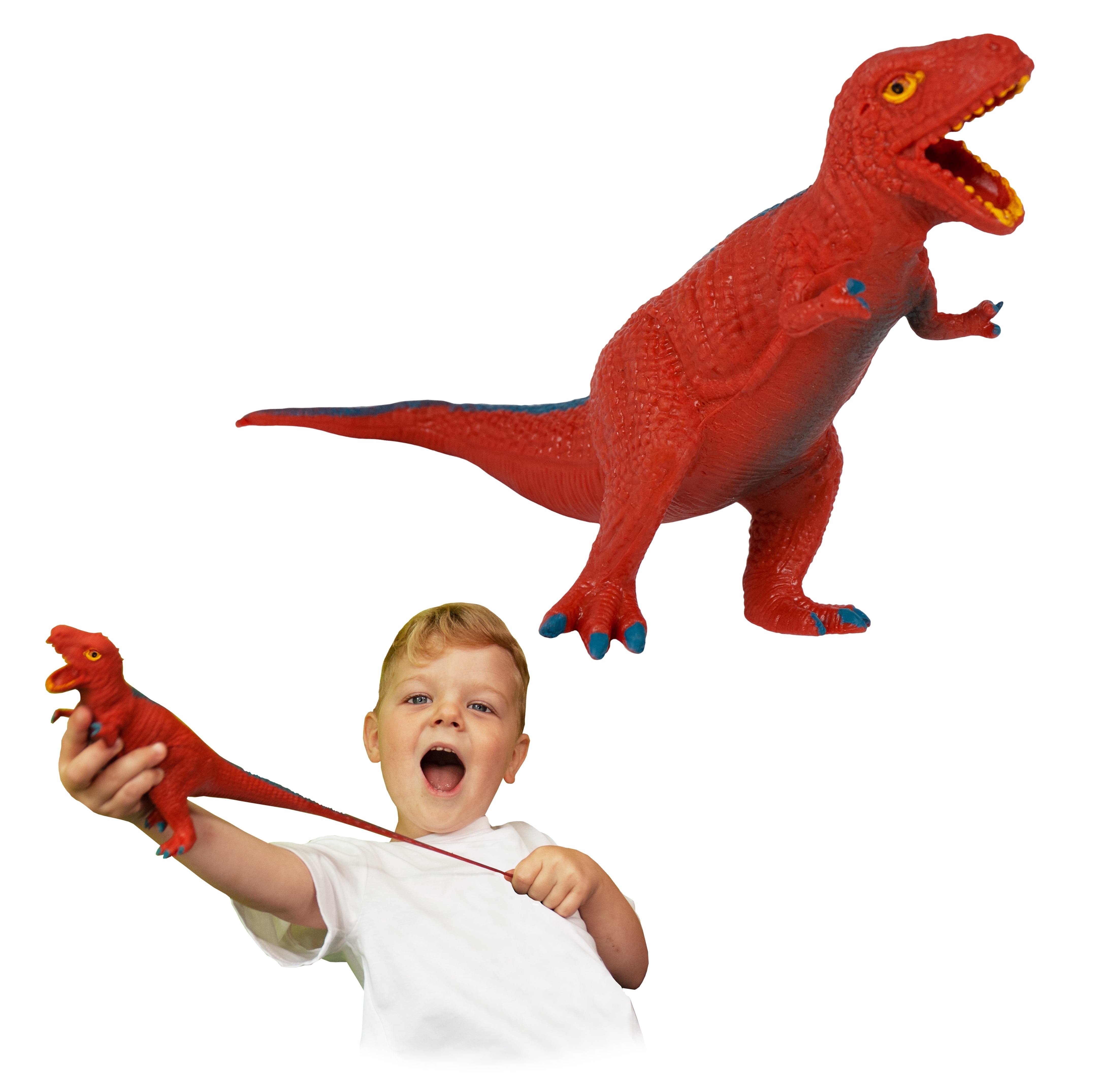 Rep Pals - T-Rex Stretchy Toy by Deluxebase. Realistic Stretch Dinosaur ...