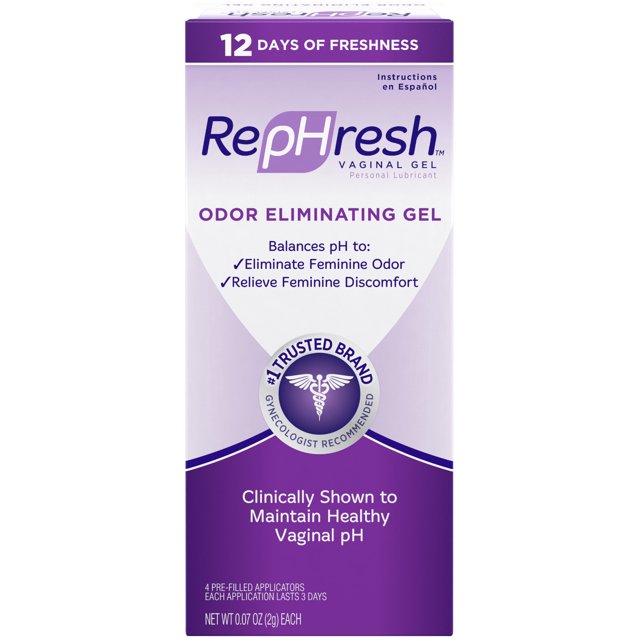 RepHresh Feminine Odor Control Vaginal Gel, pH Balance, Intimate ...
