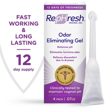 Rephresh Vaginal Gel with PH Balance and Applicators, 4ct Care Pack ...