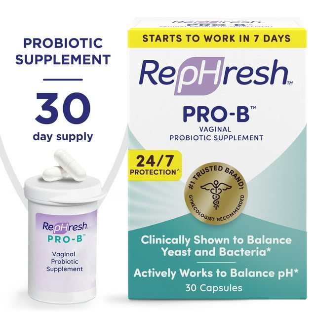 RepHresh Pro-B Women's Probiotic Supplement, Vaginal Balance Health ...