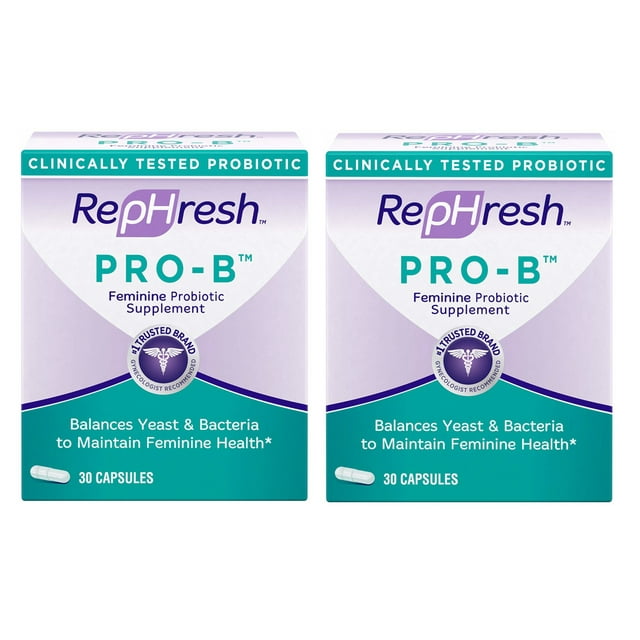 RepHresh Pro-B Women's Probiotic Supplement, Daily Vaginal Health ...