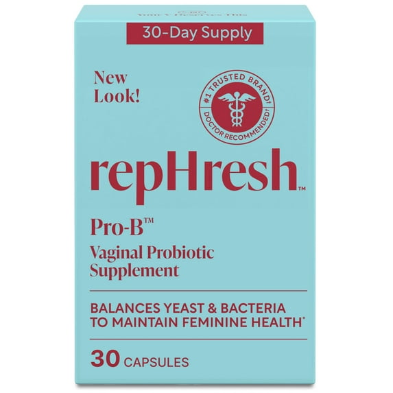 RepHresh Pro-B Women's Probiotic Supplement, Vaginal Balance Health ...