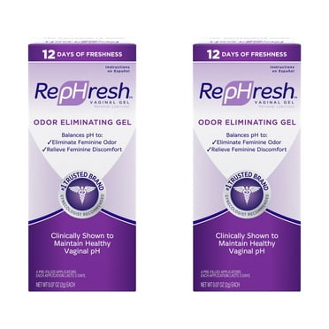 Rephresh Vaginal Gel with PH Balance and Applicators, 4ct Care Pack ...