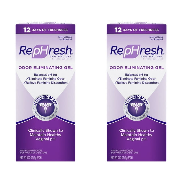 RepHresh Vaginal Gel, Odor Eliminating, Smell Refresh Treatment Care, 4 ...