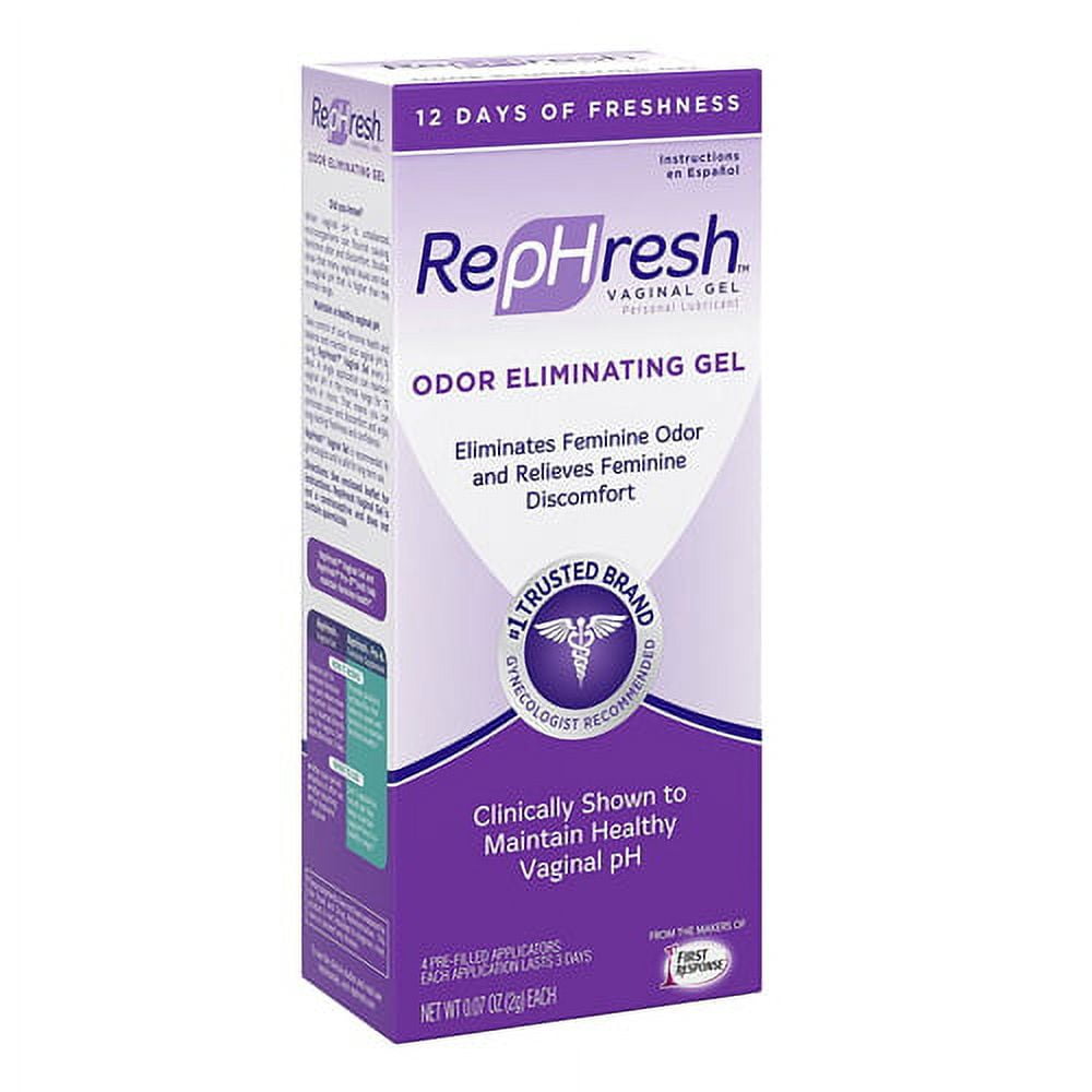 RepHresh Vaginal Personal Lubricant Odor Eliminating Gel, 4 Ea, 2 Pack ...