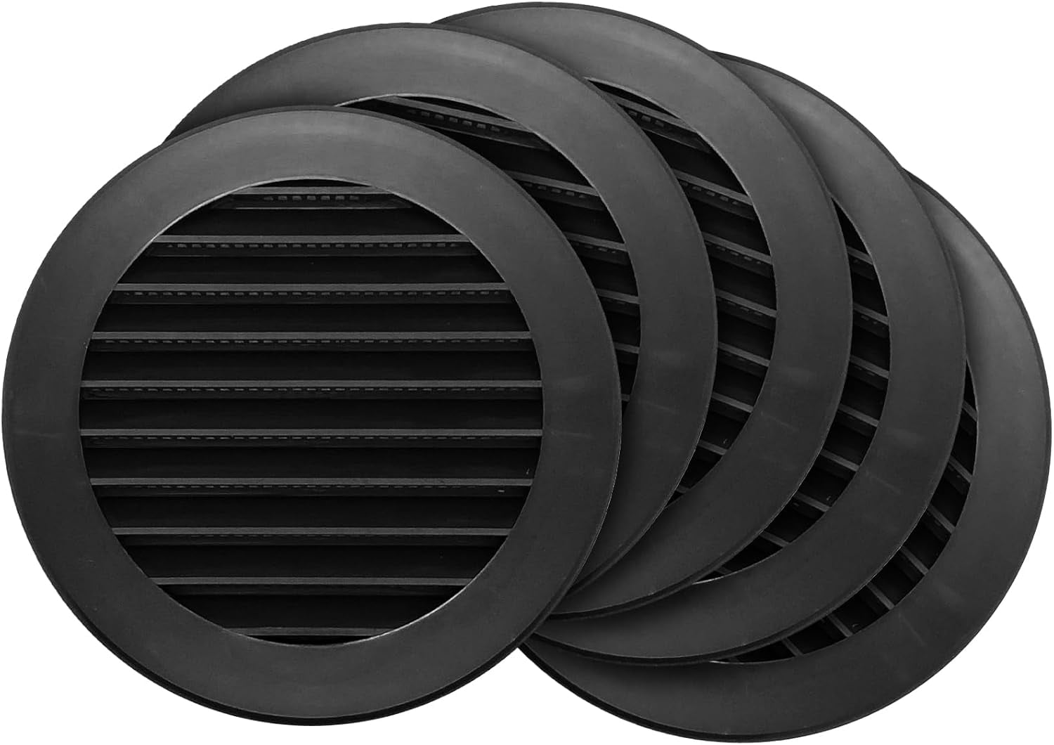 Repa Market 5 Pack 4” Inch Black Plastic Air Duct Vent Cover with ...