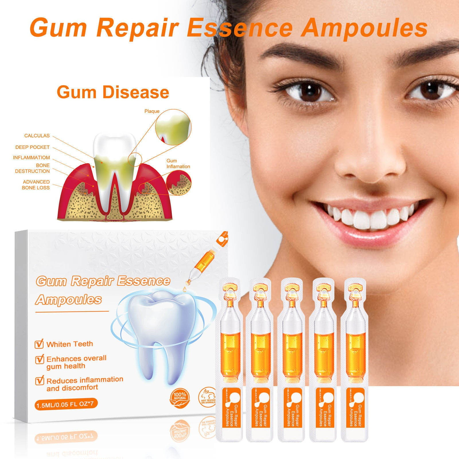 Repair Ampoules for Tartar & Plaque Removal - Whiten Teeth & Relieve ... Repair Ampoules for Tartar & Plaque Removal - Whiten Teeth & Relieve ...