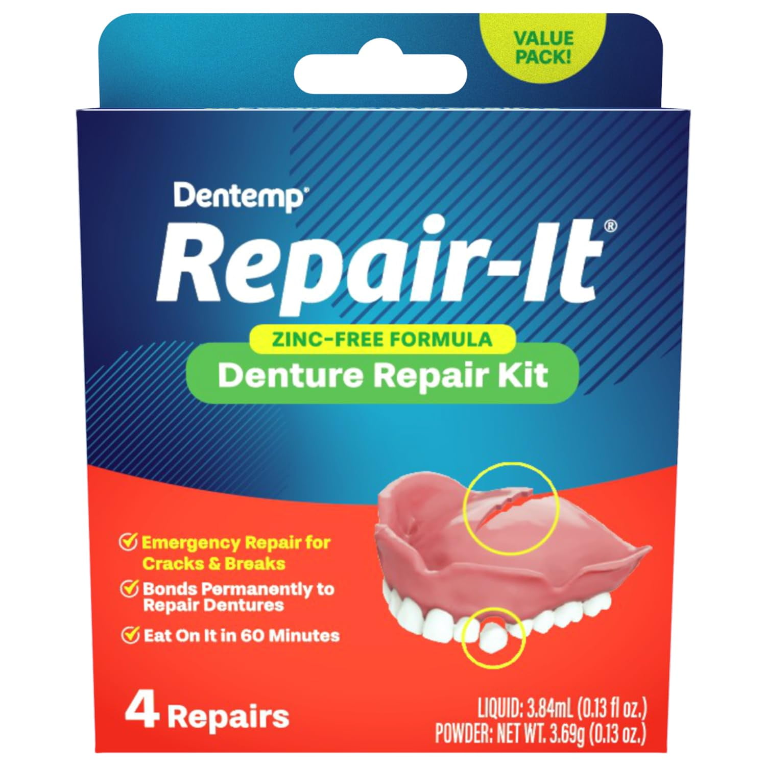 Repair Kit - Repair-It Advanced Formula Denture Repair Kit - Denture ...