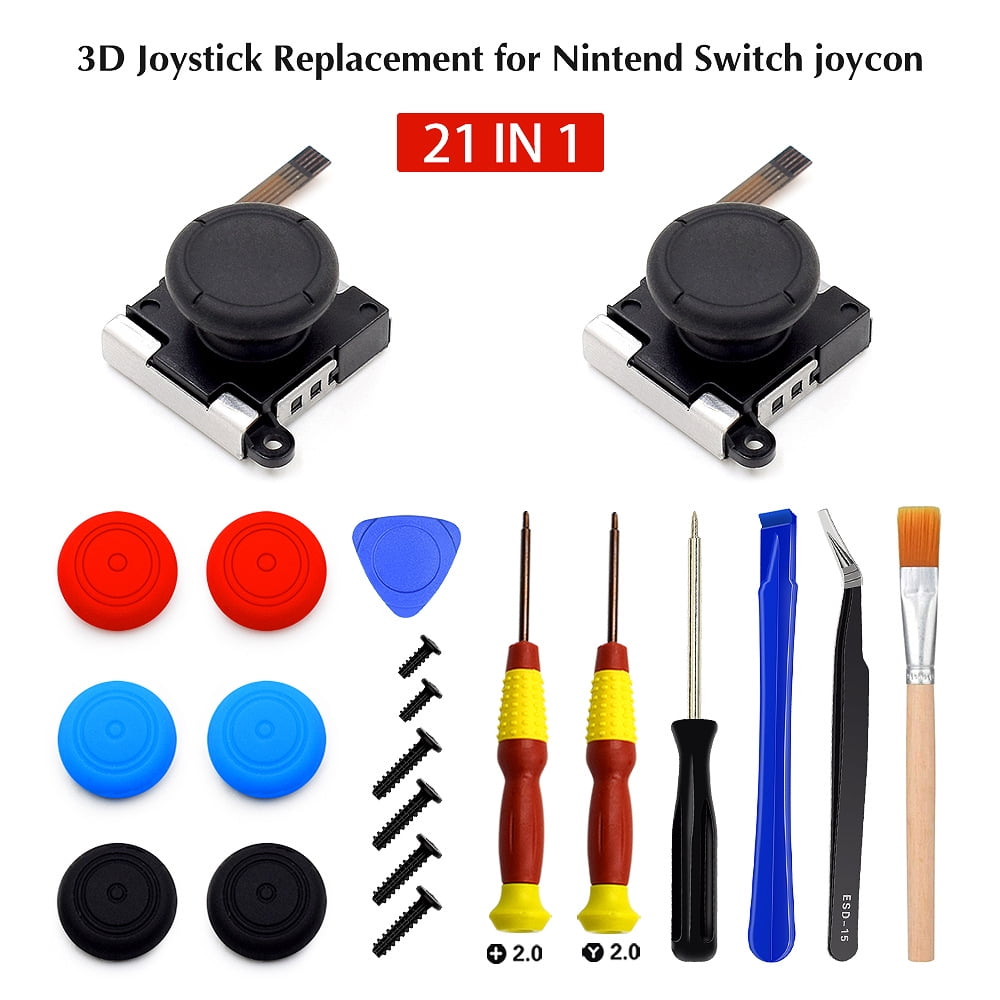 Repair Kit for Nintendo Switch Joy-Con - Replacement 3D Analog Joystick ...