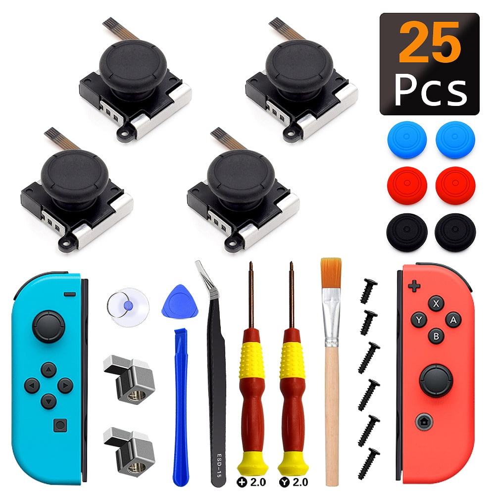 Repair Kit for Nintendo Switch Joy-Con - Replacement 3D Analog Joystick ...