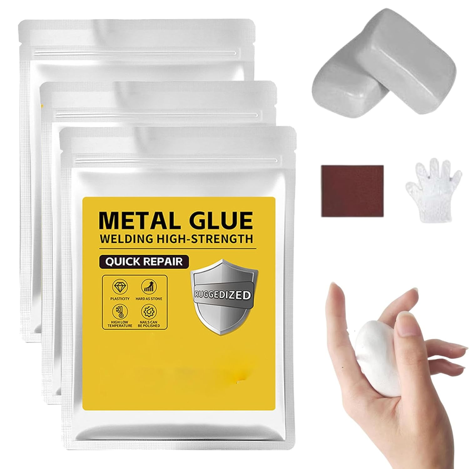 Repair Mud Iron Glue - Mechanical Post Repair Mud for Metal Pipes Wall ...