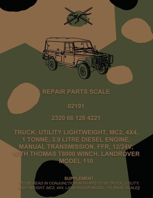 Repair Parts Scale, Truck, Utility, Lightweight, MC2, 4x4, 1 Tonne, 3.9 ...