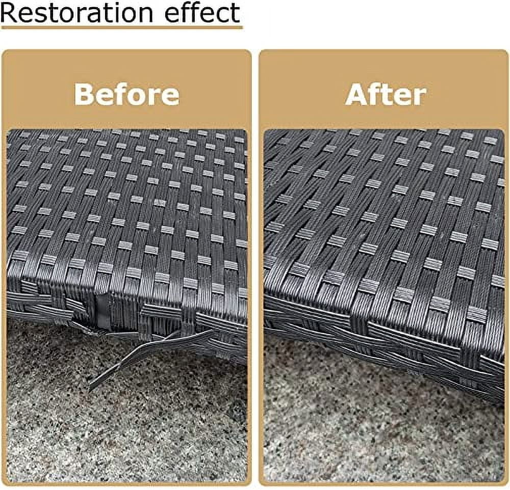 Repair and Replacement Kit for Cane Webbing Seats（Wicker + Weaving Tool），Plastic Wicker for ...