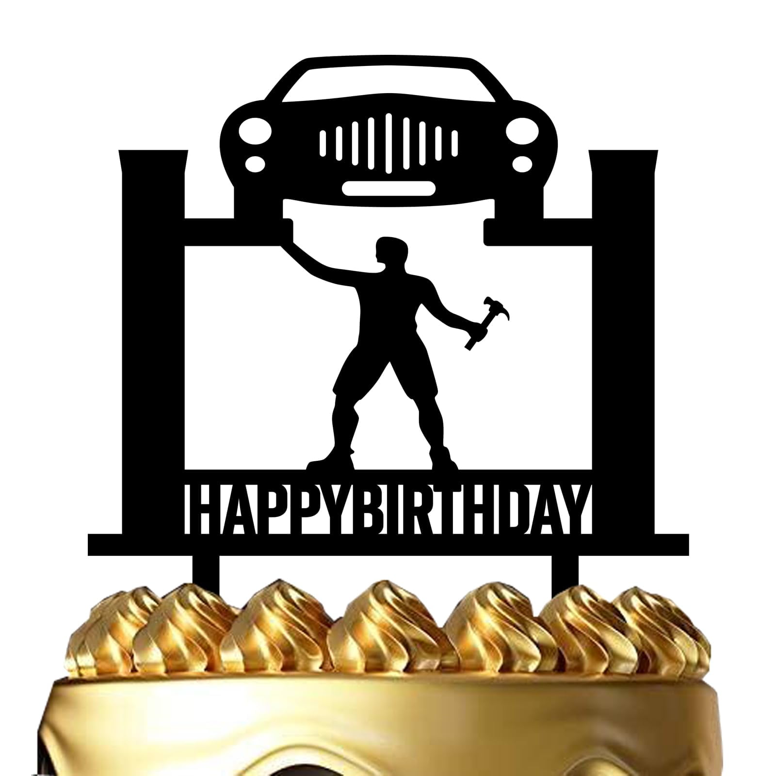 Repairman Happy Birthday TWE5 Cake Topper for Car Enthusiasts ...
